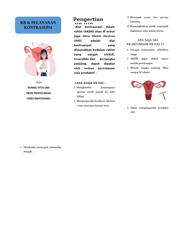 Keuntungan dan Cara Kerja KB IUD | PDF