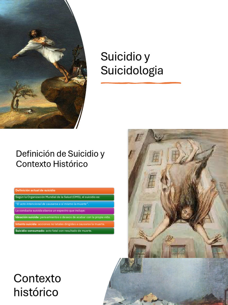 Suicidio: Definición y Contexto Histórico | PDF | Invalidez | Trastorno ...