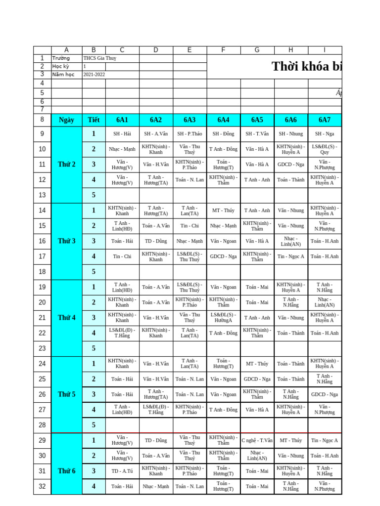 Ki 1 Tuan 11 Chinh Thuc - 15112021 | PDF