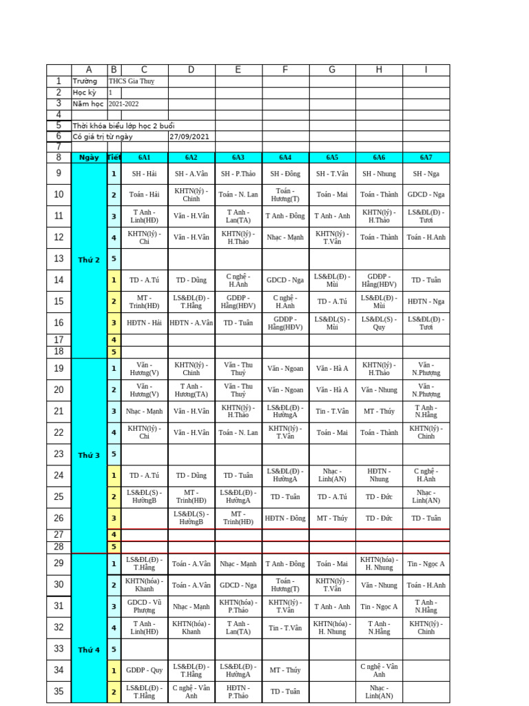 TKB Tuan 4 - 27092021 | PDF