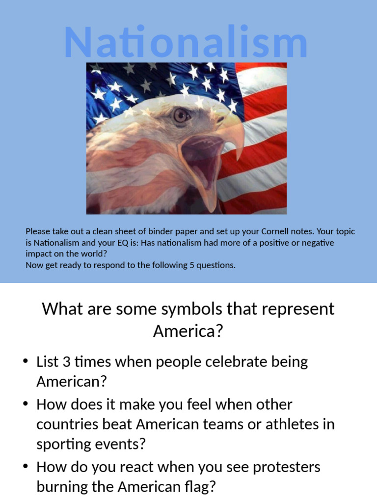 Nationalism Presentation | PDF | Nationalism | Ethnicity