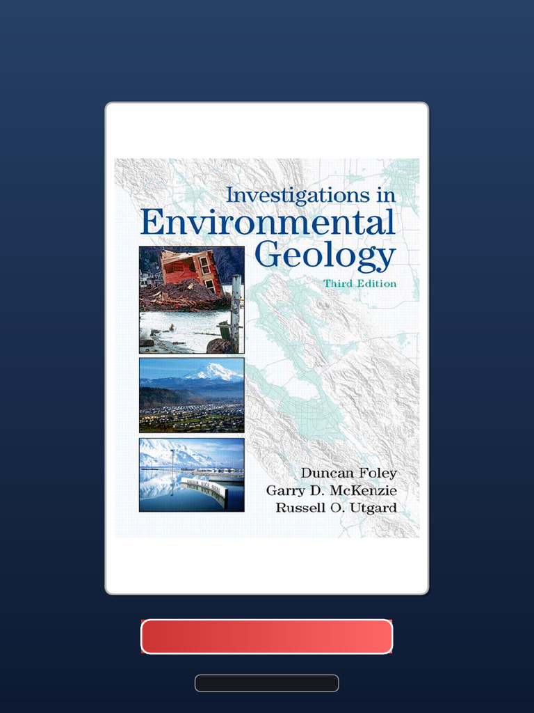 Investigations in Environmental 3/E 3rd Geology, Edition Duncan D ...