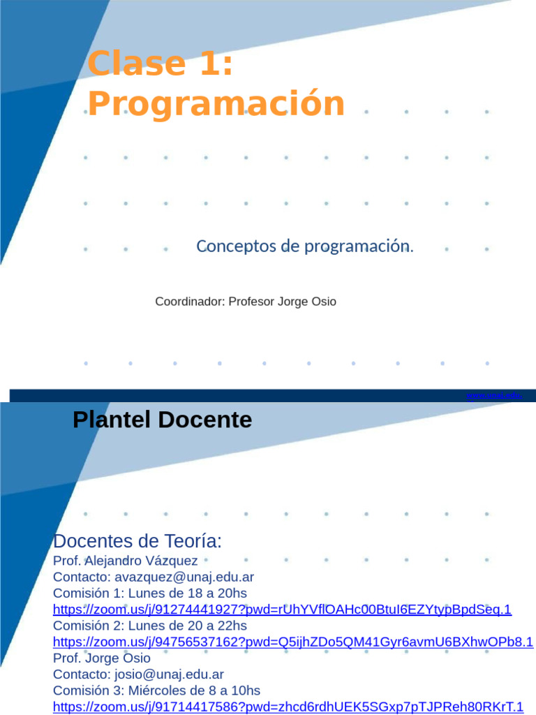 Clase1 Conceptos Prog | PDF | Lenguaje de programación | Paradigmas de programación
