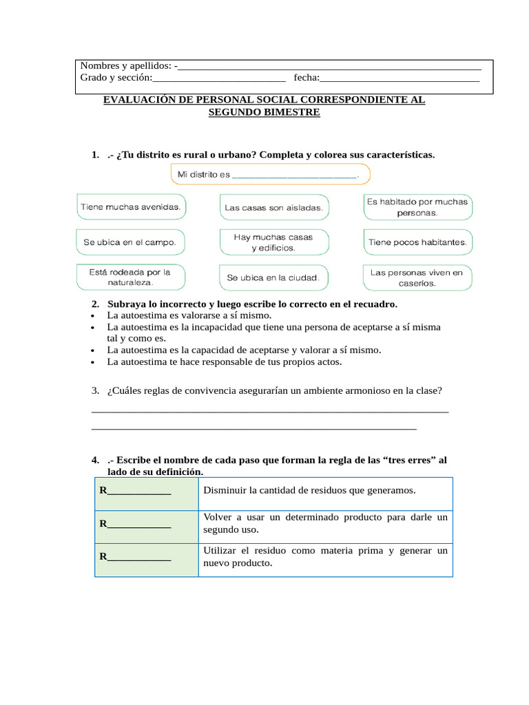 Evalu Person Social | PDF