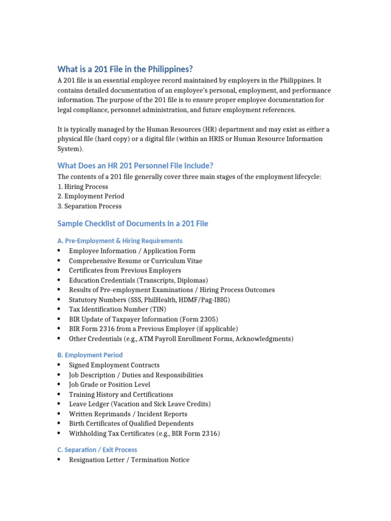 201 File Philippines Overview | PDF