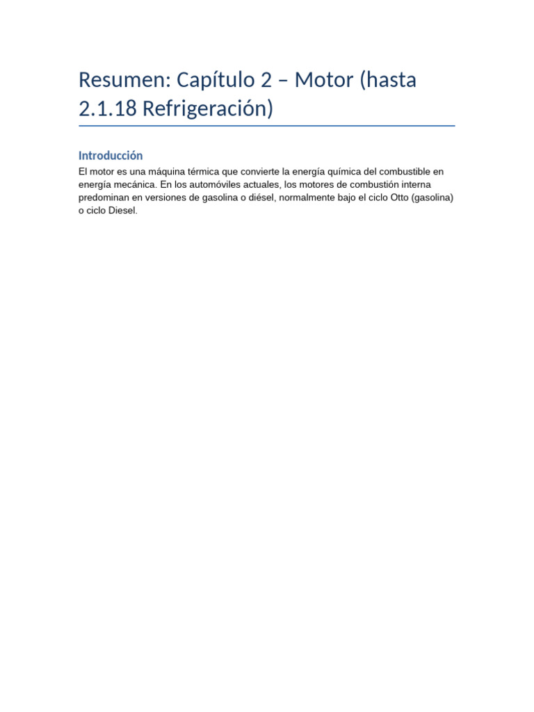 Resumen Capitulo 2 Motor Con Imagenes | PDF