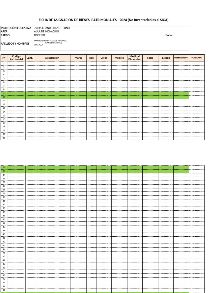 Formato de Inventario Iep 70045 | PDF