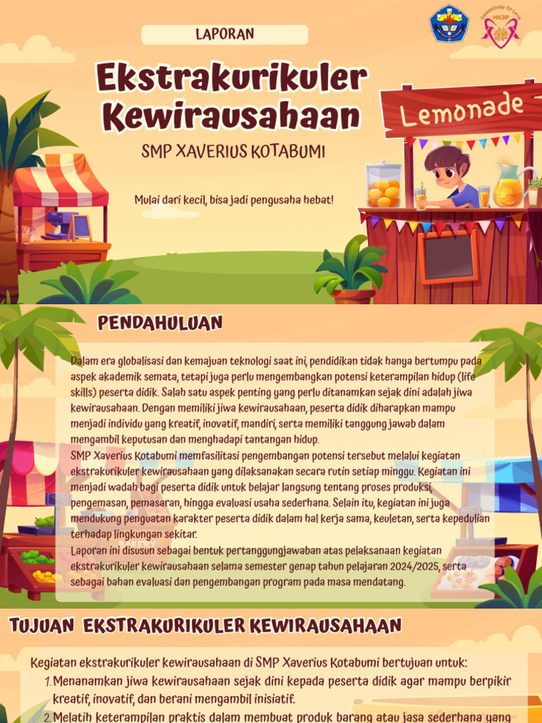 Ekskul Kewirausahaan 2025 | PDF