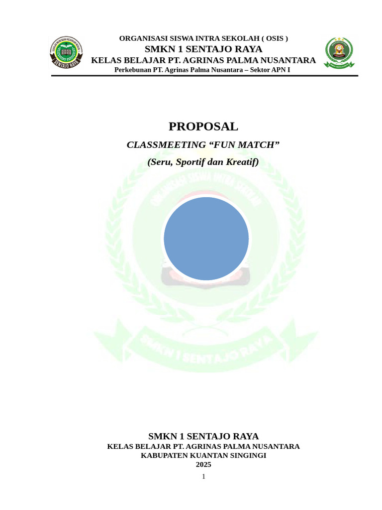 Proposal Classmeet 2025 | PDF