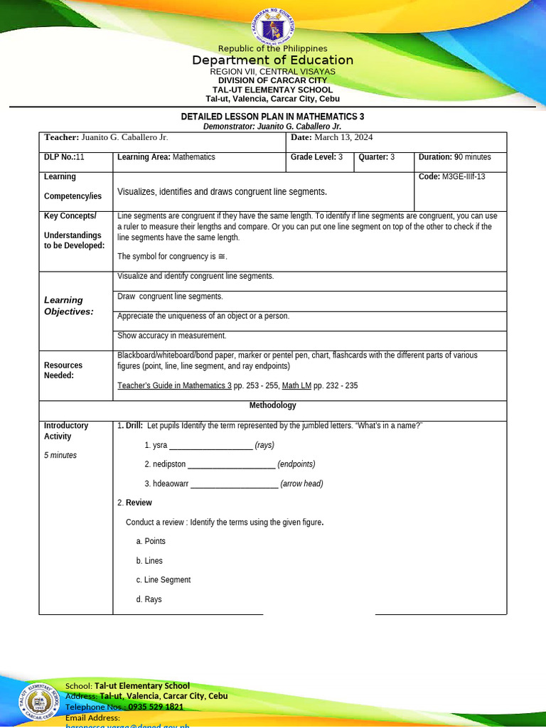 Lesson Plan English 3 (3rdq Cot Grade3) | PDF