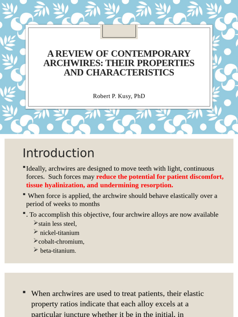 JC-2the Contemporary Arch Wires EDITED | PDF | Heat Treating ...