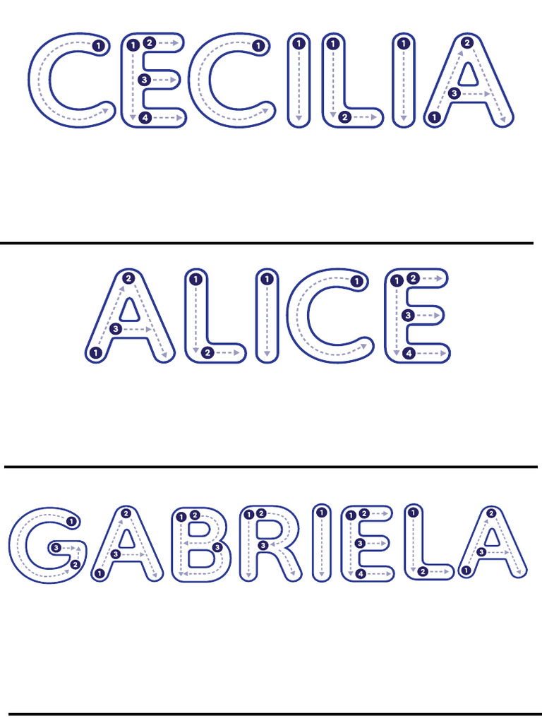 Alphabet Tracing Capital Letter Formation Flashcards in Simple Bold ...