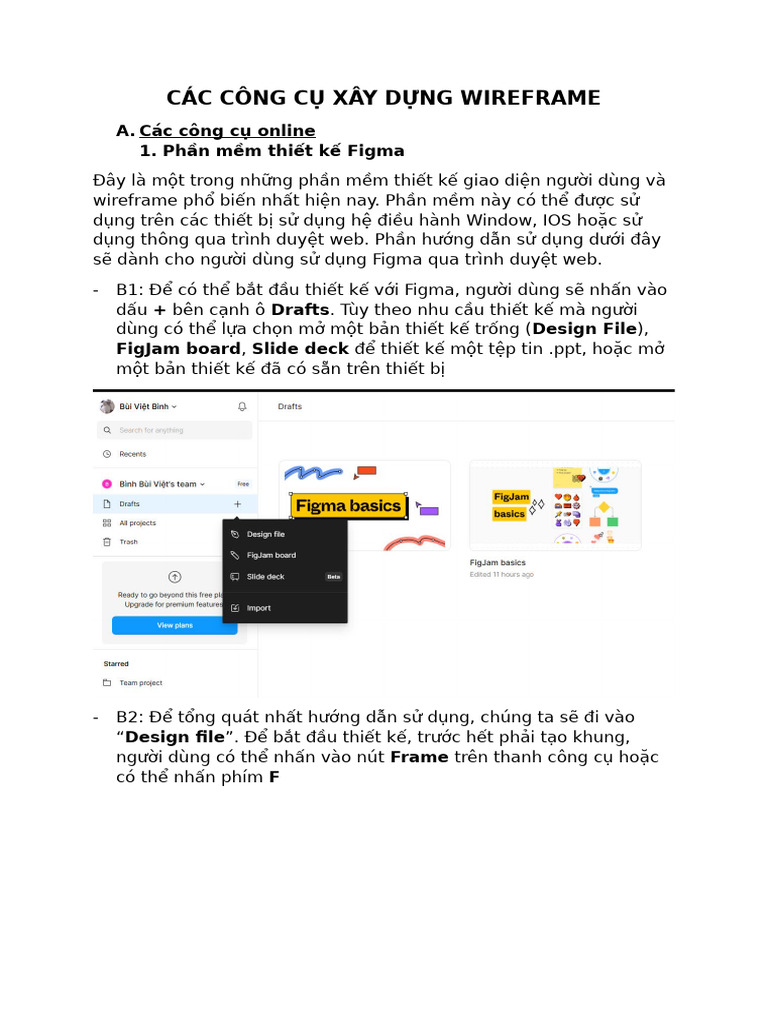 Các Công C Xây D NG Wireframe | PDF