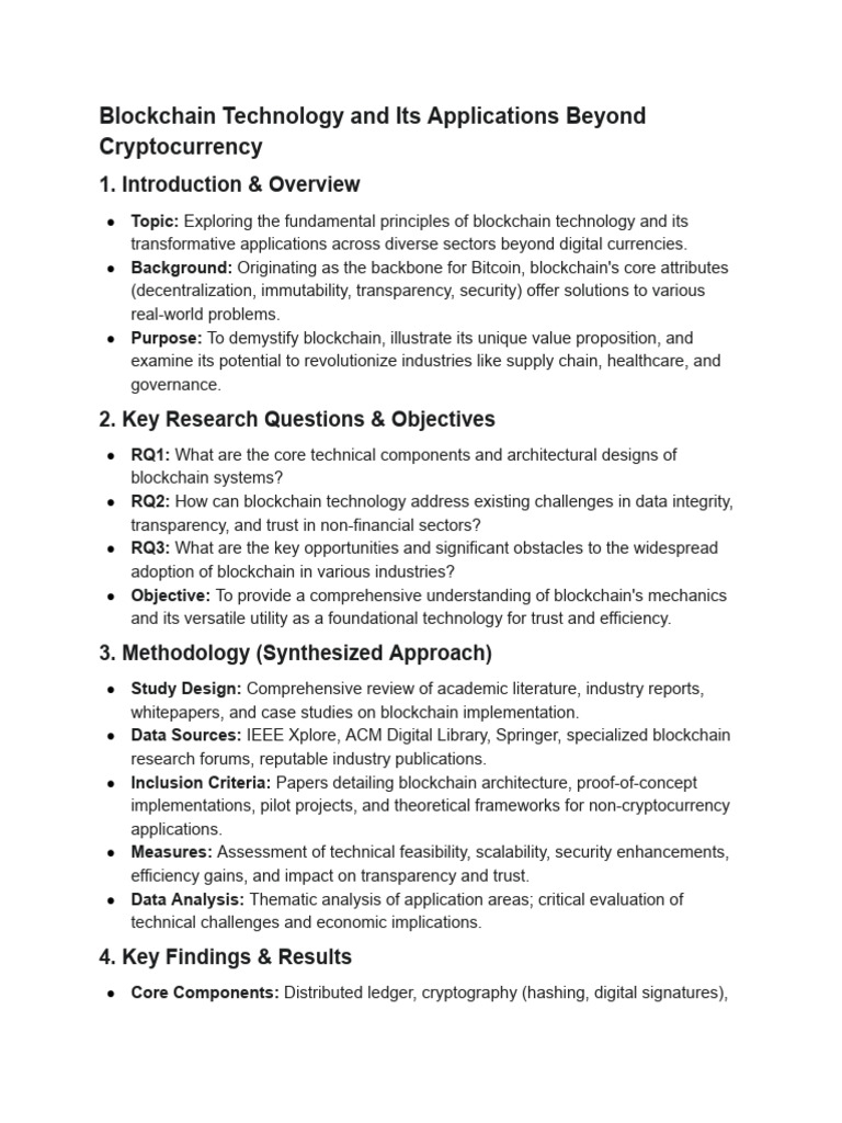 Blockchain Applications Beyond Cryptocurrency | PDF | Cryptocurrency