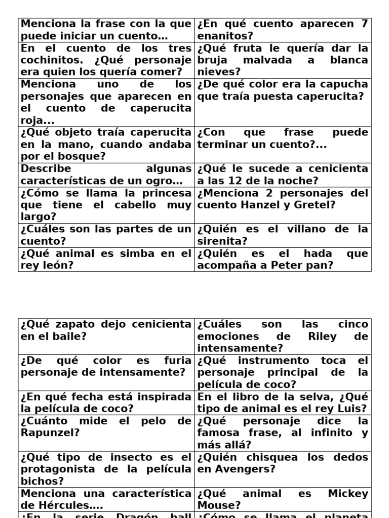 Preguntas de Actividad de Lectura | PDF | Color | Rapunzel