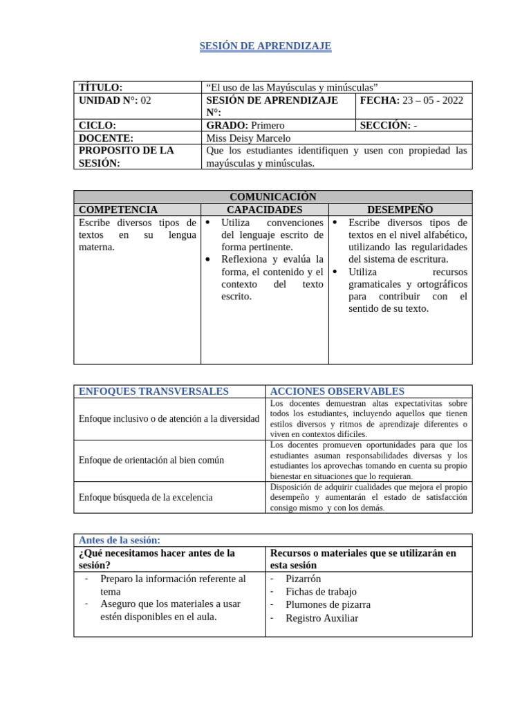 El Uso Correcto de Las Mayusculas y Minusculas | PDF | Aprendizaje ...