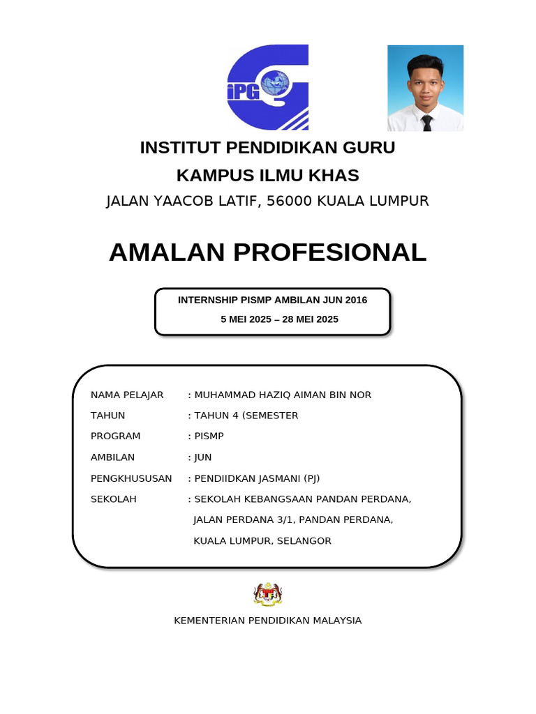 Contoh Portfolio Internship 2 | PDF