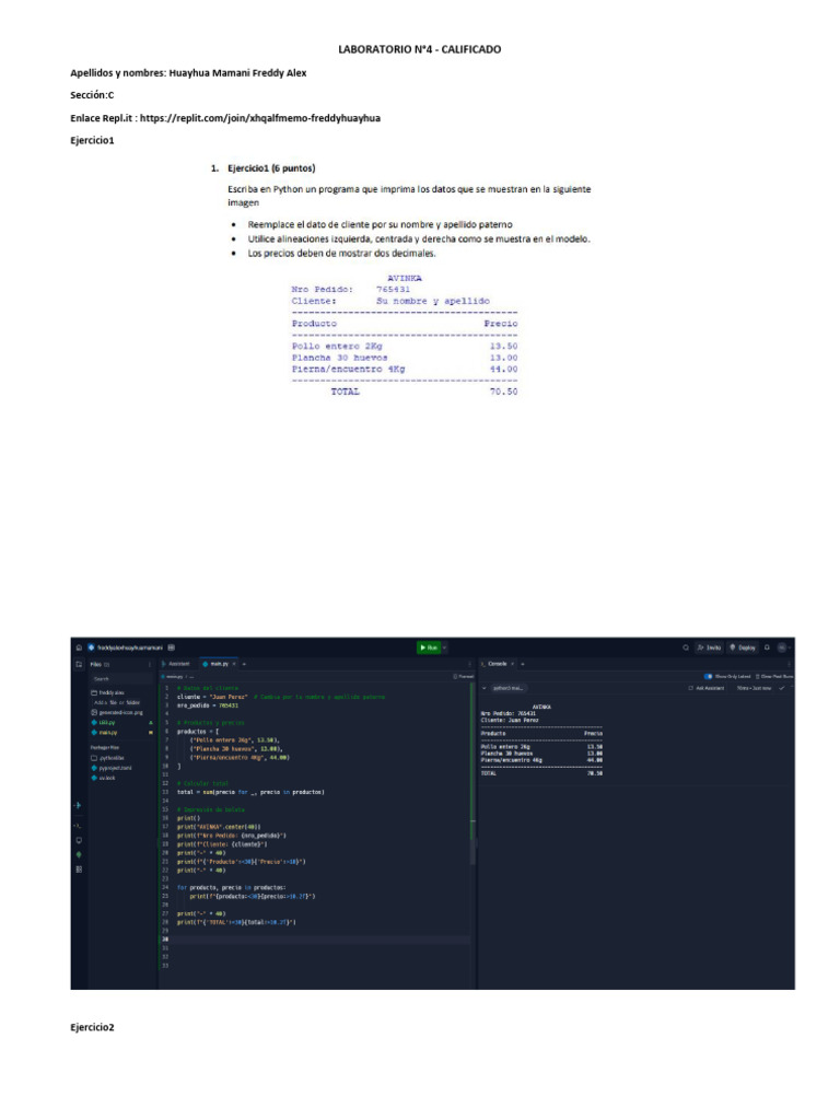 Plantilla-Lab04 Huayhua | PDF