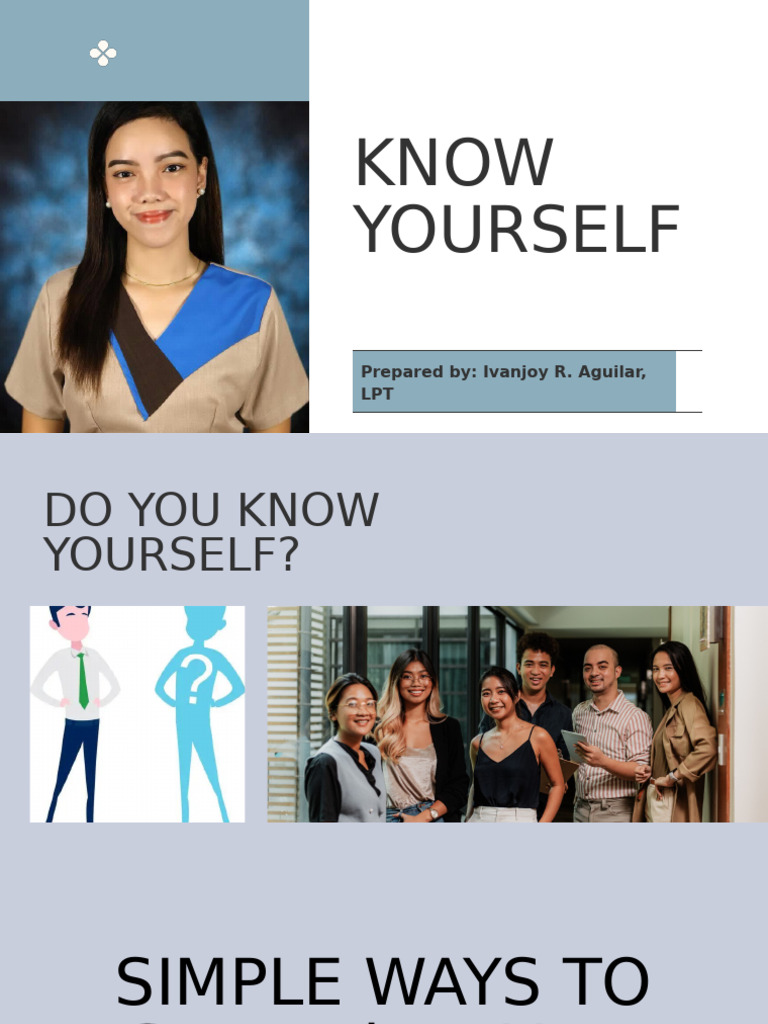 Know Yourself by Ms. Ivan | PDF