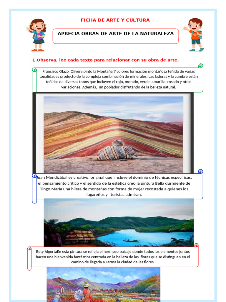 Ficha Ayc Vier 30 Aprecia Obras de Arte | PDF | Pinturas | Belleza
