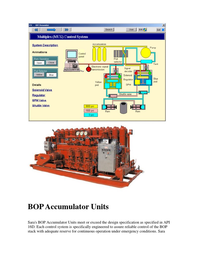 BOP Accumulator Units | PDF | Blowout (Well Drilling) | Gas Technologies