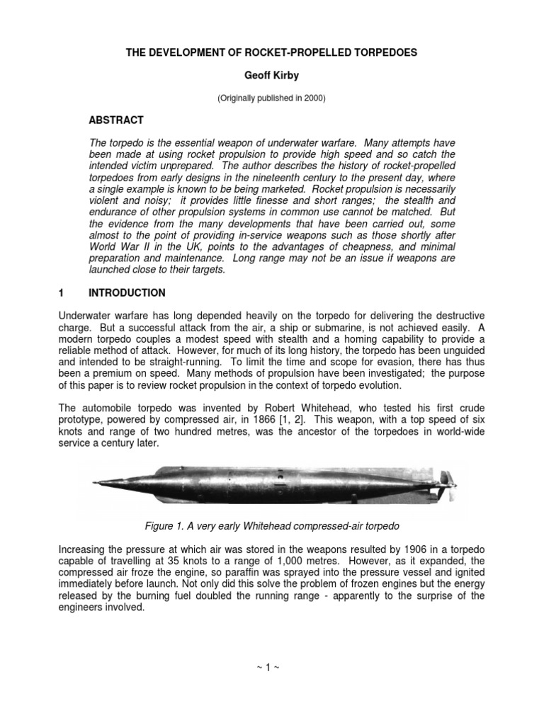 Rocket Torpedoes | PDF | Torpedo | Submarines