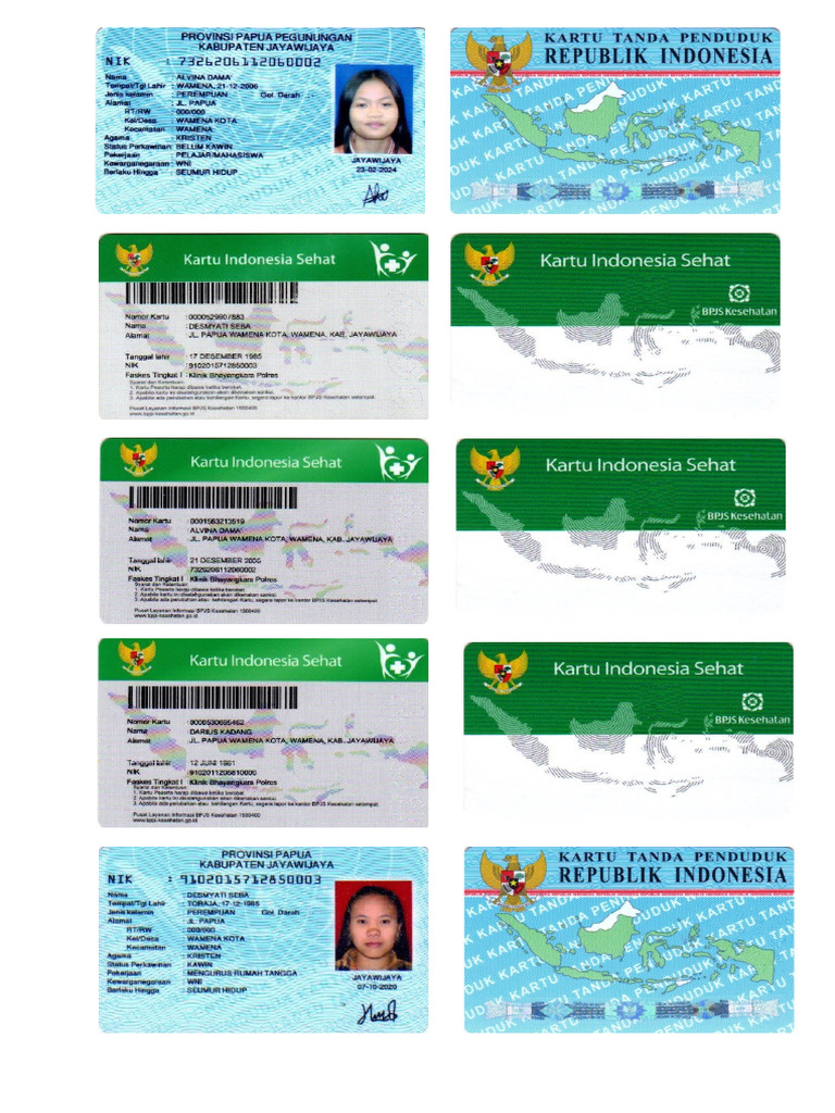 Format KTP Bpjs Desmy DLL | PDF