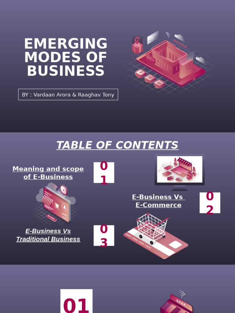 Emerging Modes of Business Intial | PDF | Electronic Business | E Commerce