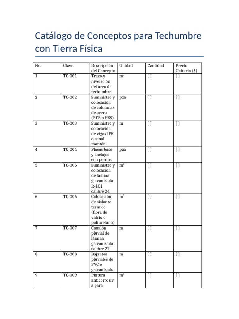 Catalogo Techumbre TierraFisica | PDF