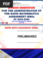 Rapid Math Assessment (Rma) - Reviewer | PDF | Area | Circle