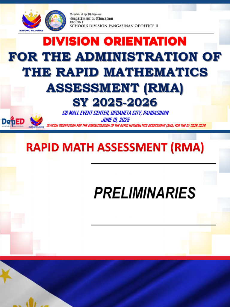 RMA 2025 2026 Slide Presentation Final | PDF | Educational Assessment ...