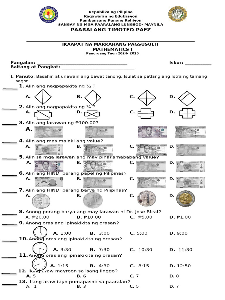 q4 Math Edited 2pages | PDF