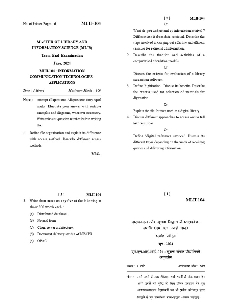 Mlii 104 | PDF | Information Retrieval | Computer Data