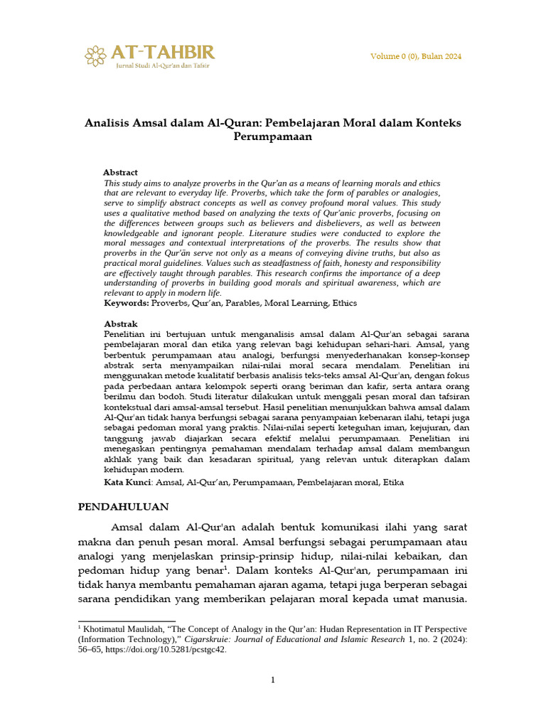 Analisis+Amsal+dalam+Al-Quran+Pembelajaran+Moral+dalam+Konteks ...