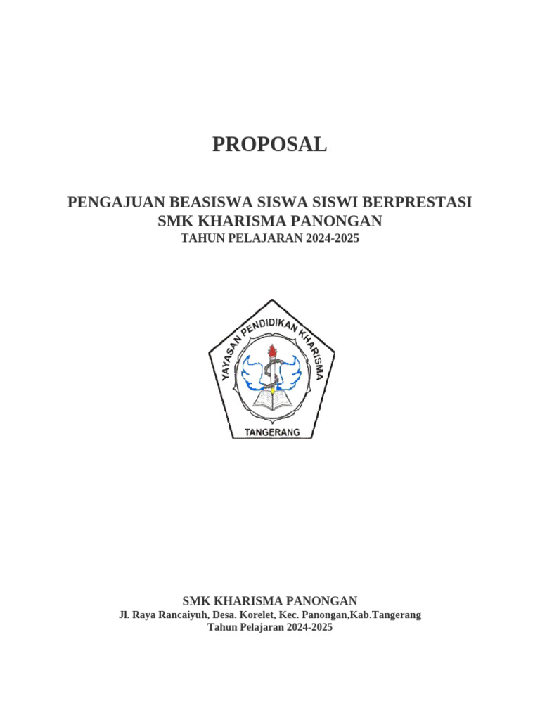 PROPOSAL Pengajuan Beasiswa 2025 | PDF