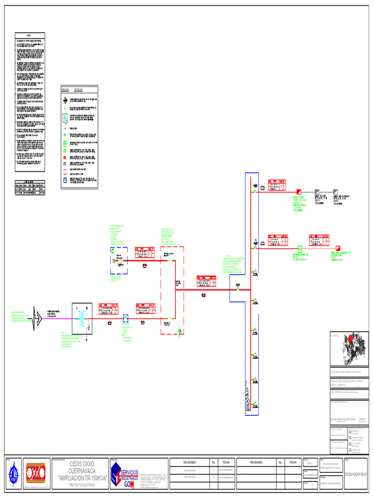 Oxcm-Gom-Ie-01 Diagrama Unifilar-Ampliacion Tr-150kva (Rev2) | PDF ...