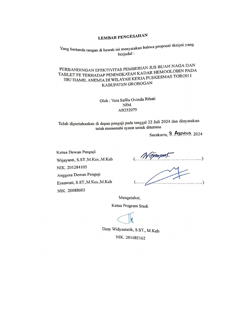 Lembar Pengesahan | PDF