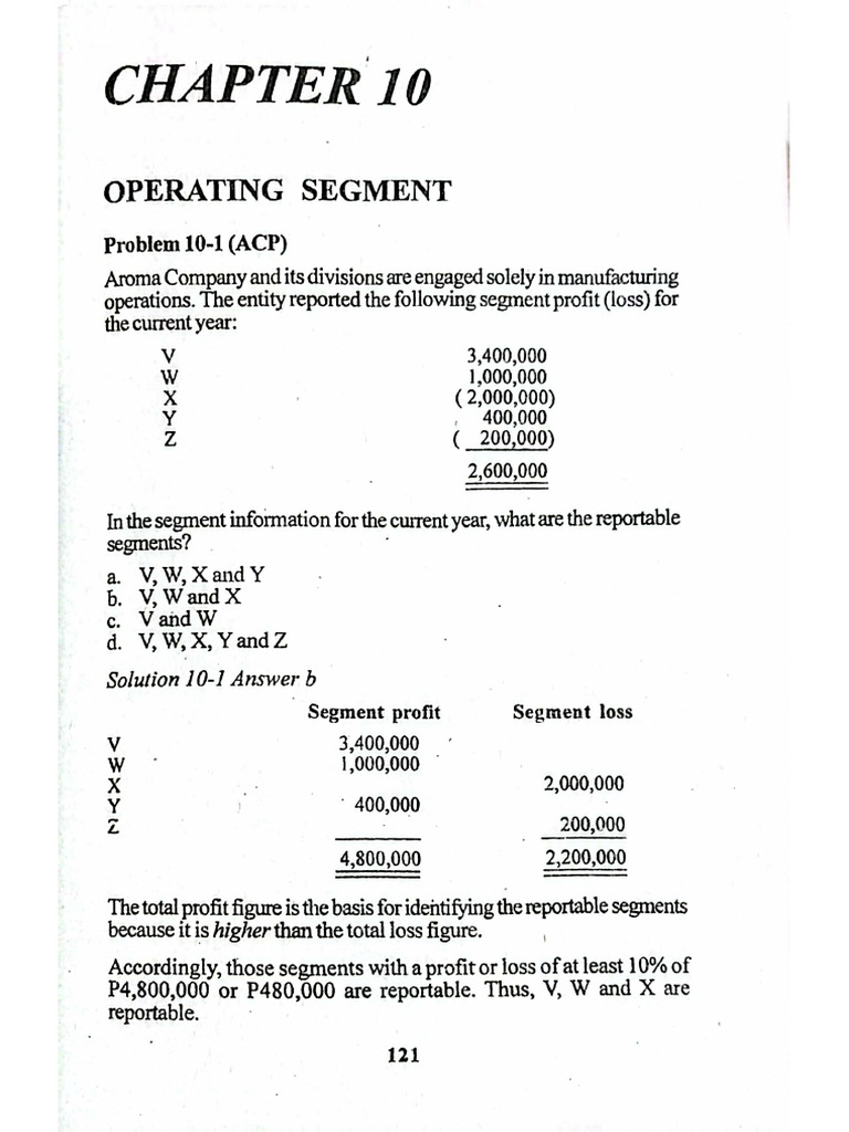 Operating Segments & Interim (Valix) | PDF