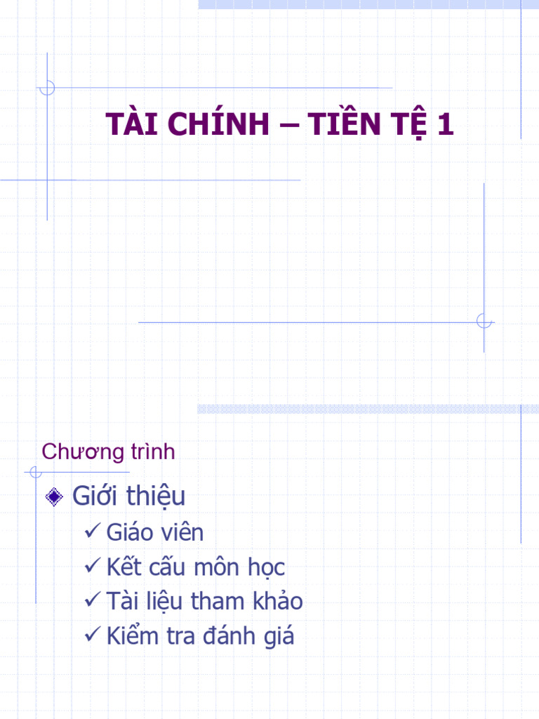 C1 Tong Quan Ve Tai Chinh - Tien Te | PDF