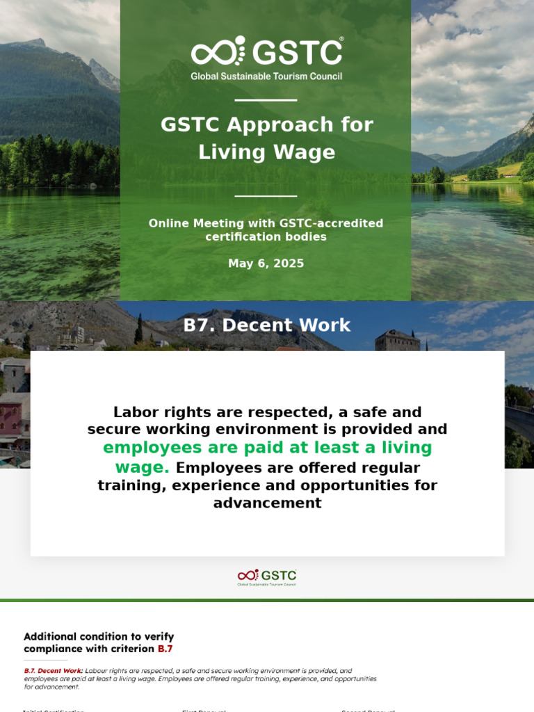 GSTC - Living Wage Session | PDF | Cost Of Living | Living Wage
