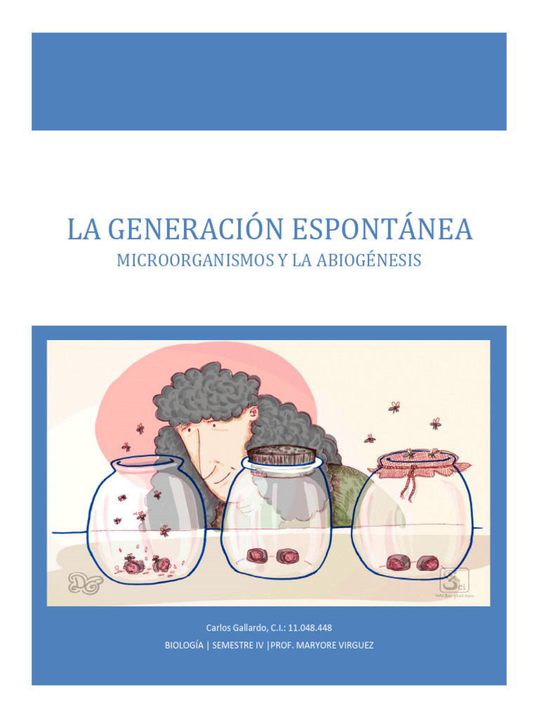 La Teoría de La Generación Espontánea | PDF | Biología | Evolución biológica