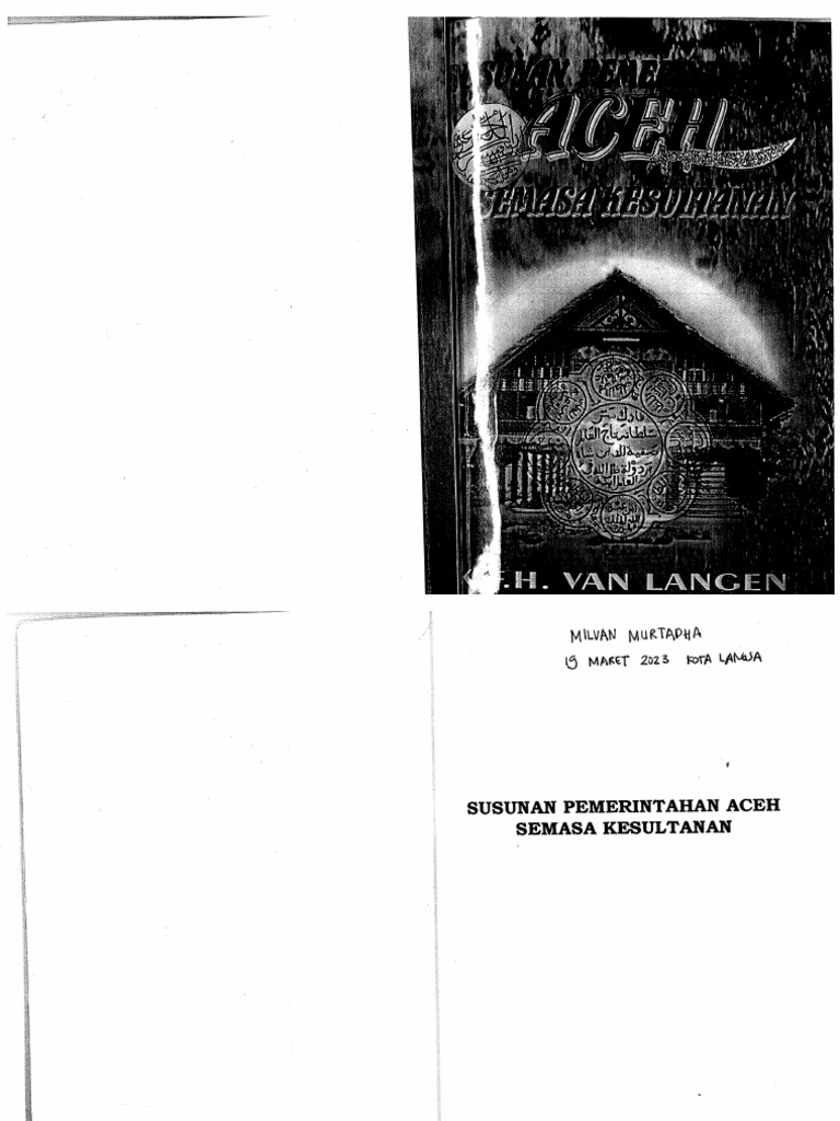 Struktur Pemerintahan Aceh Semasa Kesultanan | PDF