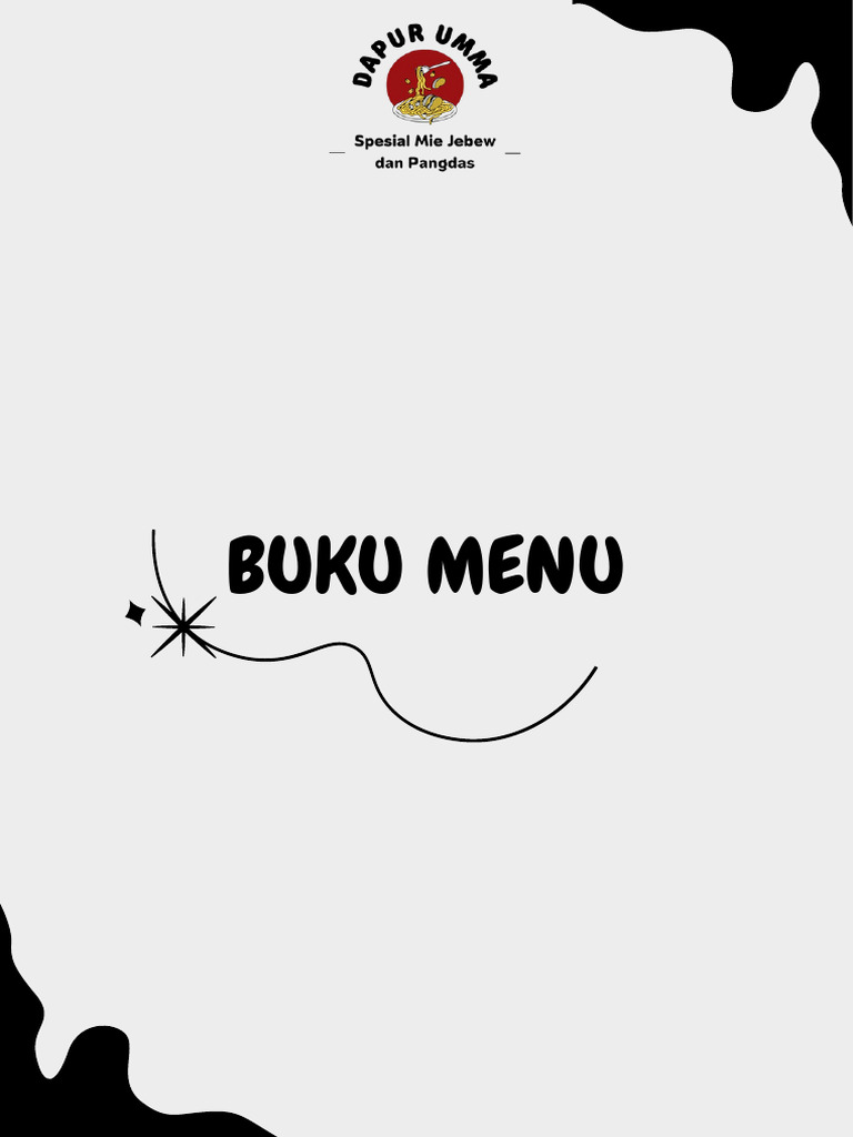 Menu Dapur Umma: Mie Jebew dan Spesial | PDF