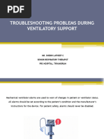 Ventilator Alarms Troubleshooting | PDF | Pulmonology | Respiratory System