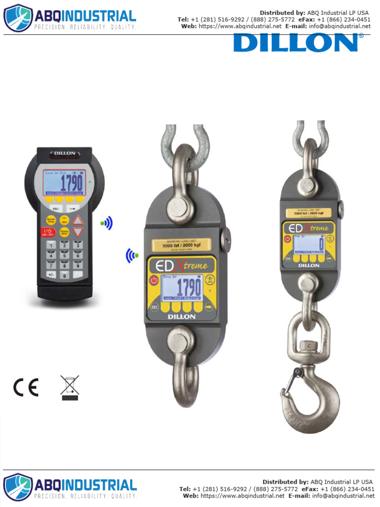 Dillon EDxtreme Dynamometer Instructions Manual | PDF | Electromagnetic Interference | Radio