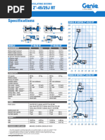 45 Genie Z45 25J Spec Sheet | PDF | Hybrid Vehicle | Vehicles