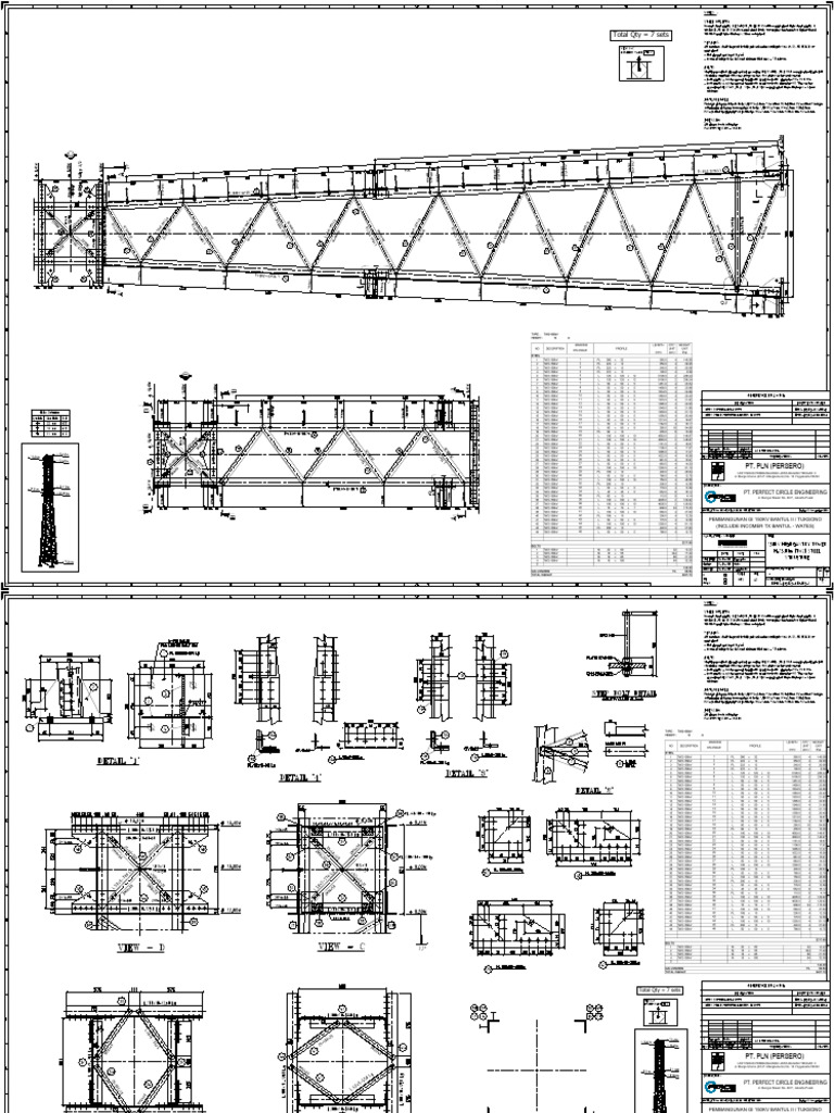 TKS-L93023-P09-013-1 - Low Gantry Tower H 9.40m (TW2) Steel Structure | PDF