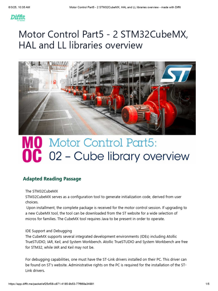 Motor Control Part5 - 2 STM32CubeMX, HAL and LL Libraries Overview - Made With Diffit | PDF ...