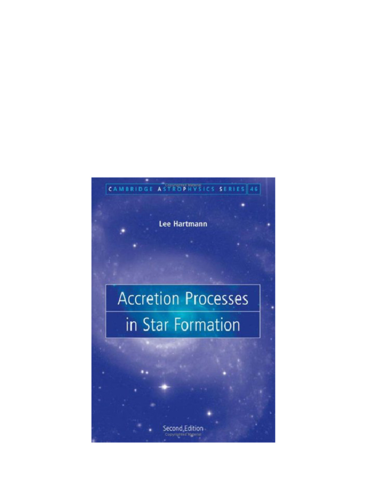 Accretion Processes in Star Formation 2nd Ed Edition Lee Hartmann ...