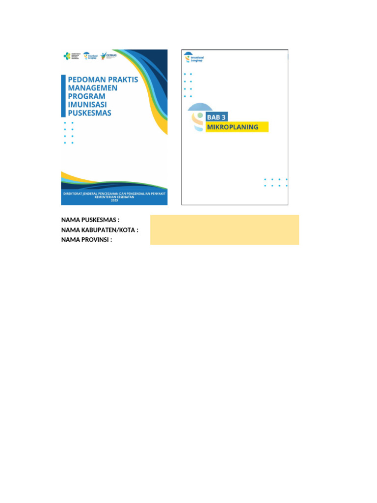 Format Mikroplaning Rutin Puskesmas NTT 2025 | PDF